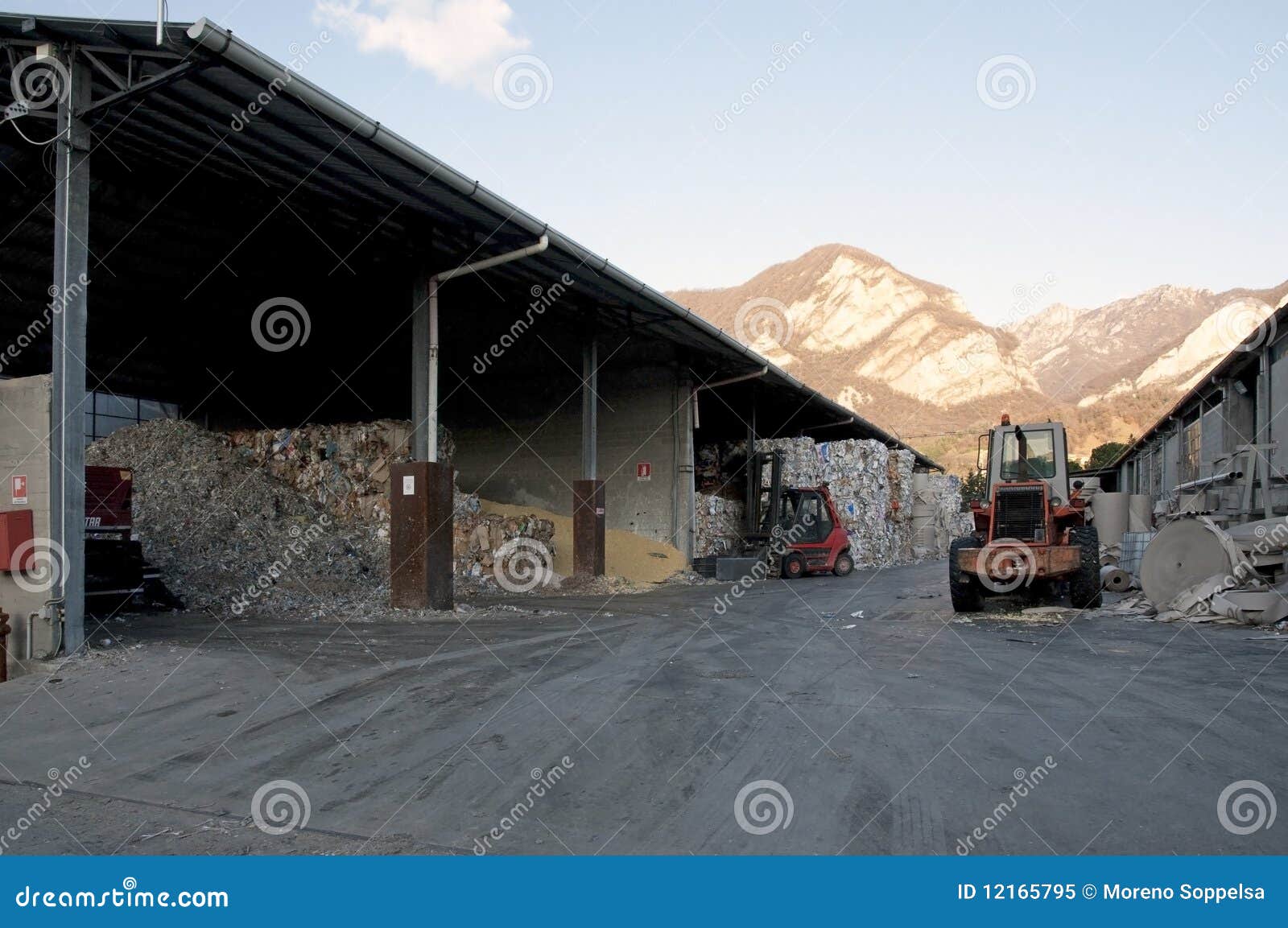 Paper and Pulp Mill Plant - Paper Recycling Stock Image - Image of ...