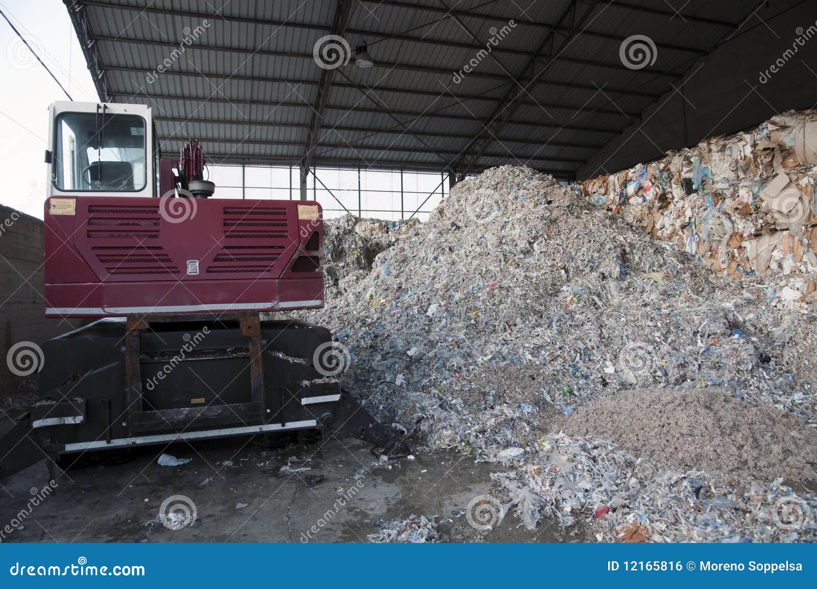 Paper and Pulp Mill Plant - Paper Recycling Stock Photo - Image of ...
