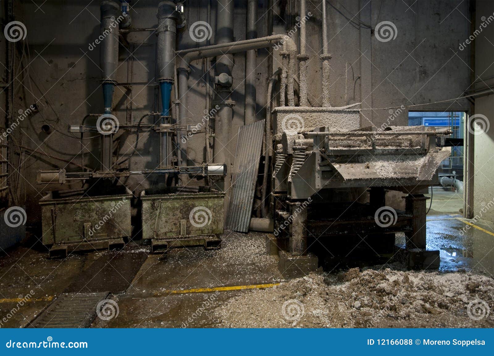 Paper and Pulp Mill Plant - Pulping Area Stock Photo - Image of paper ...