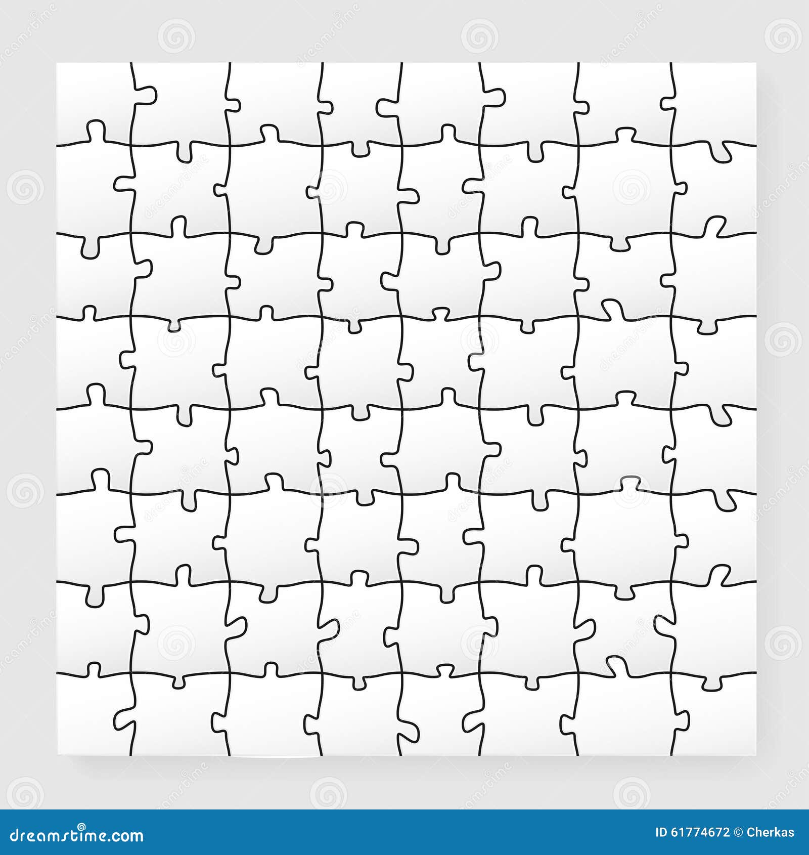 Paper Puzzle stock vector. Illustration of game, jigsaw - 61774672
