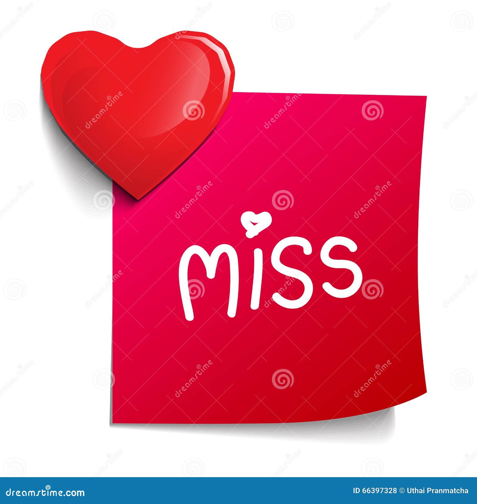 Paper records miss message stock vector. Illustration of object - 66397328