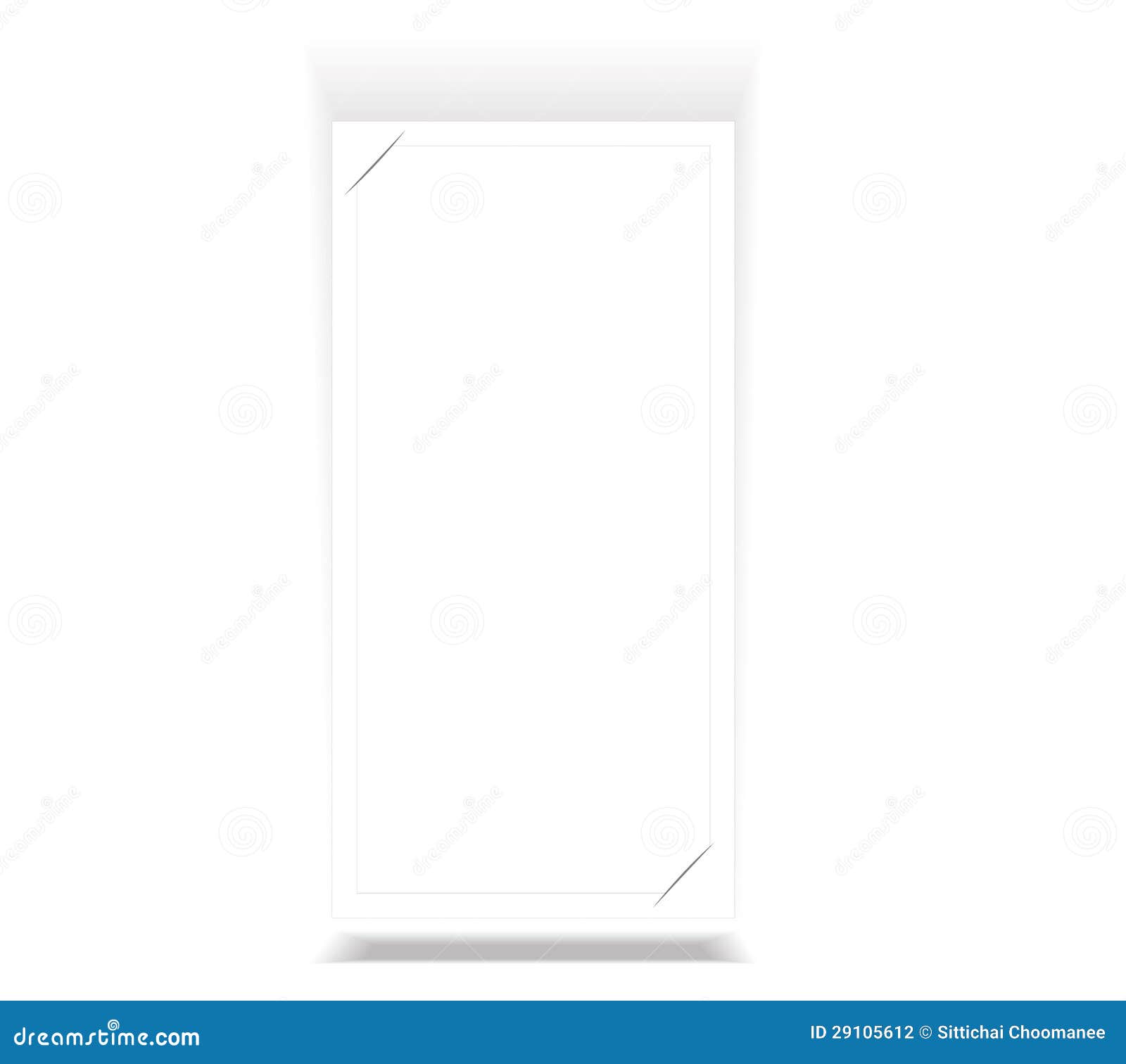 Paper Rectangle Banner with Drop Shadow Stock Vector - Illustration of ...