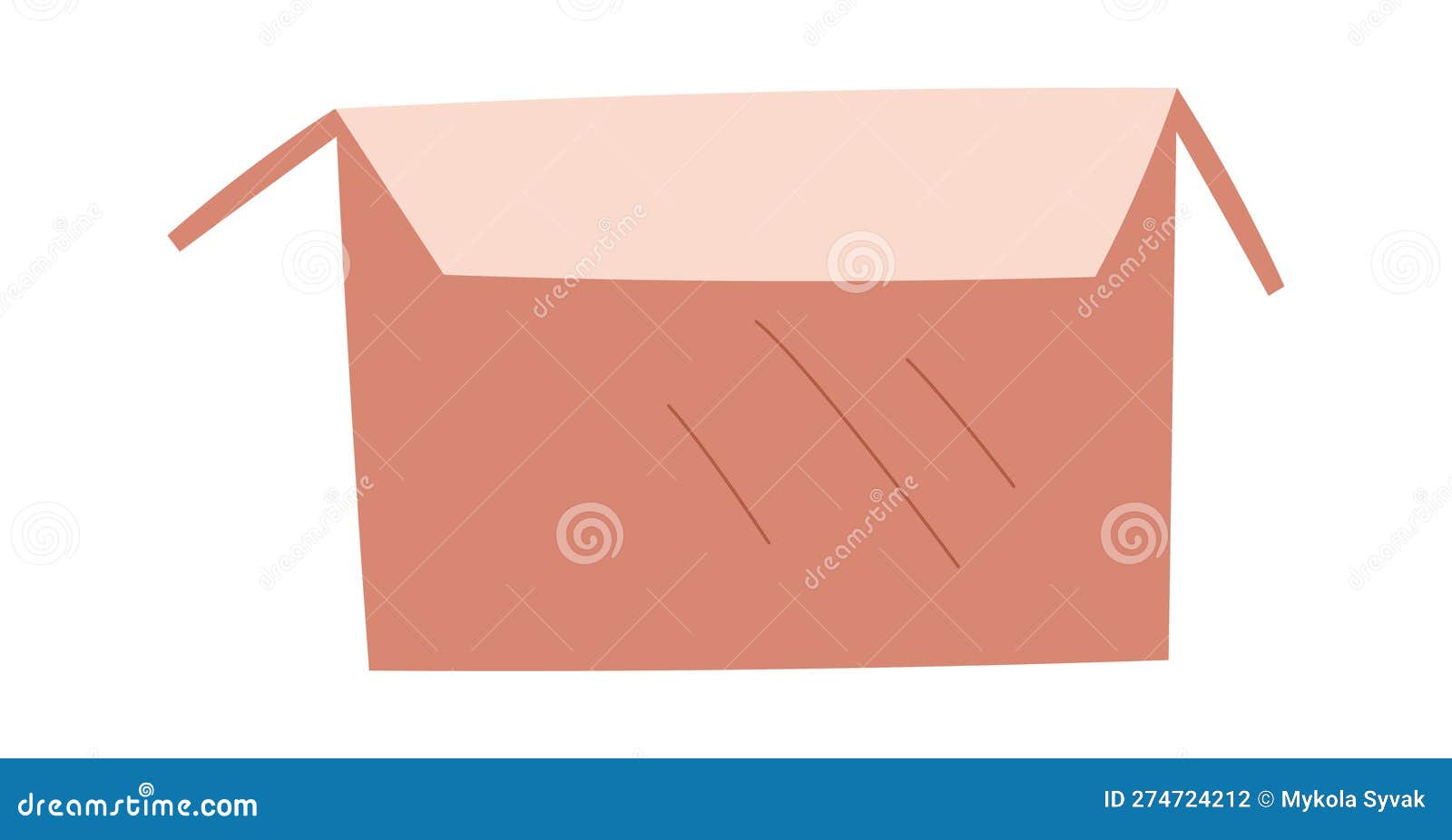 Paper Rectangle Box stock vector. Illustration of carton - 274724212