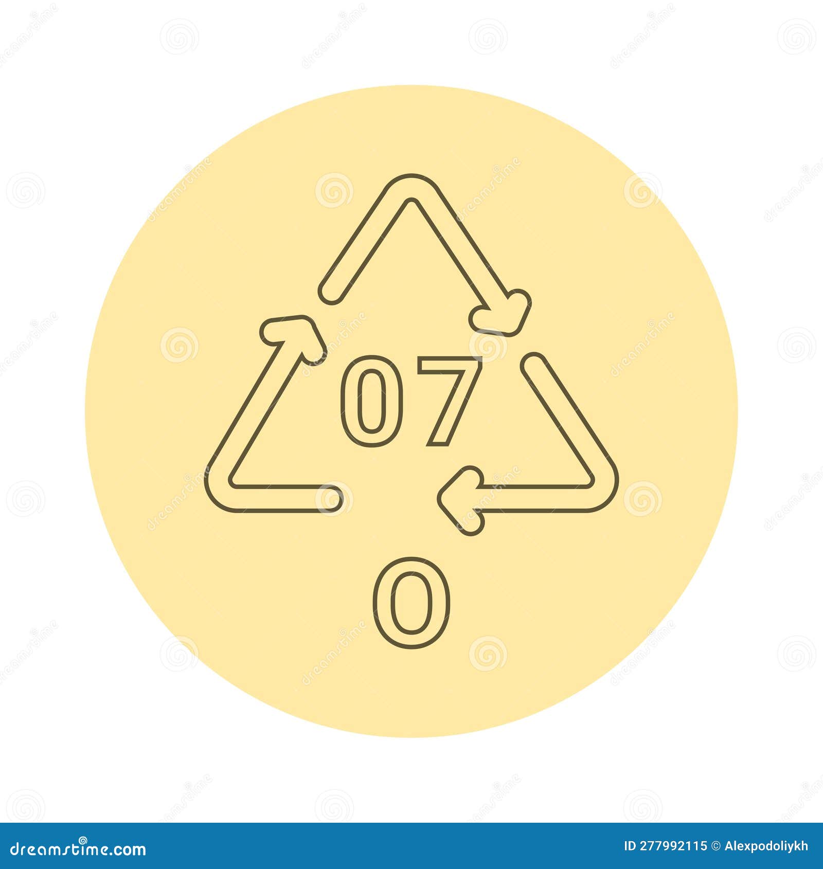 Paper Recycling Code PAP 22 Line Icon. Consumption Code Stock ...