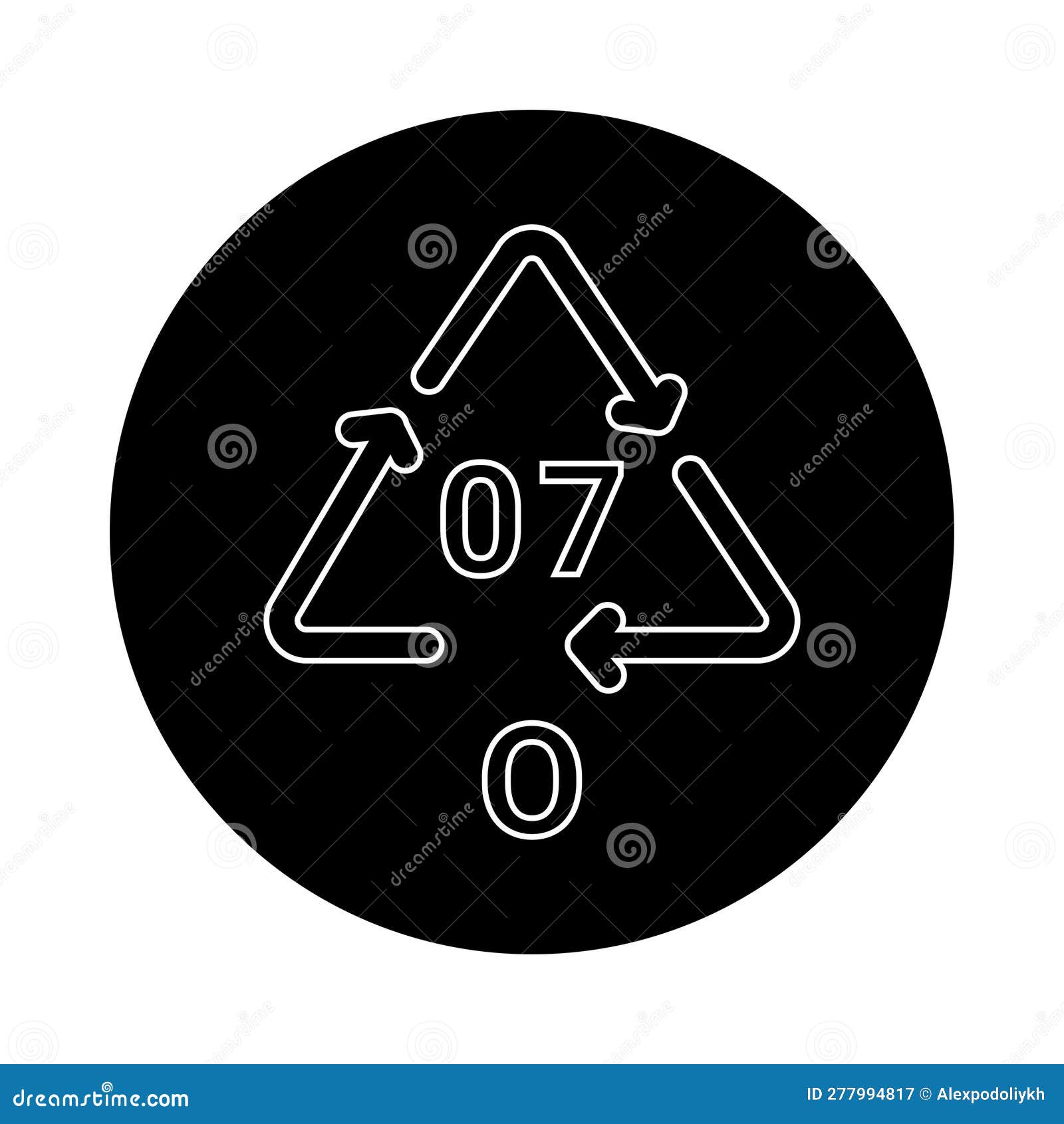 Paper Recycling Code PAP 22 Line Icon. Consumption Code Stock Vector ...