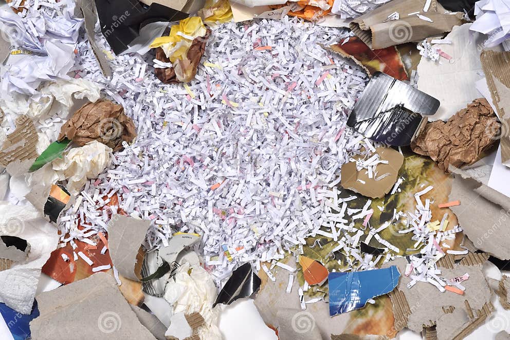 Of a Paper Recycling Container Stock Image - Image of close, inside ...