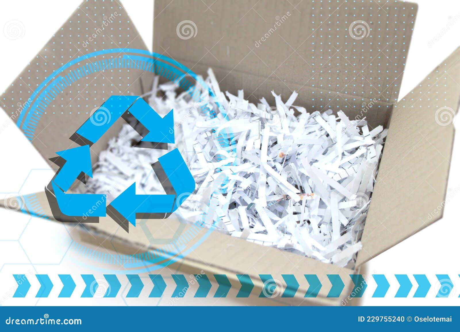 Paper Recycling for Saving Resources,Putting Used Paper in the Box ...