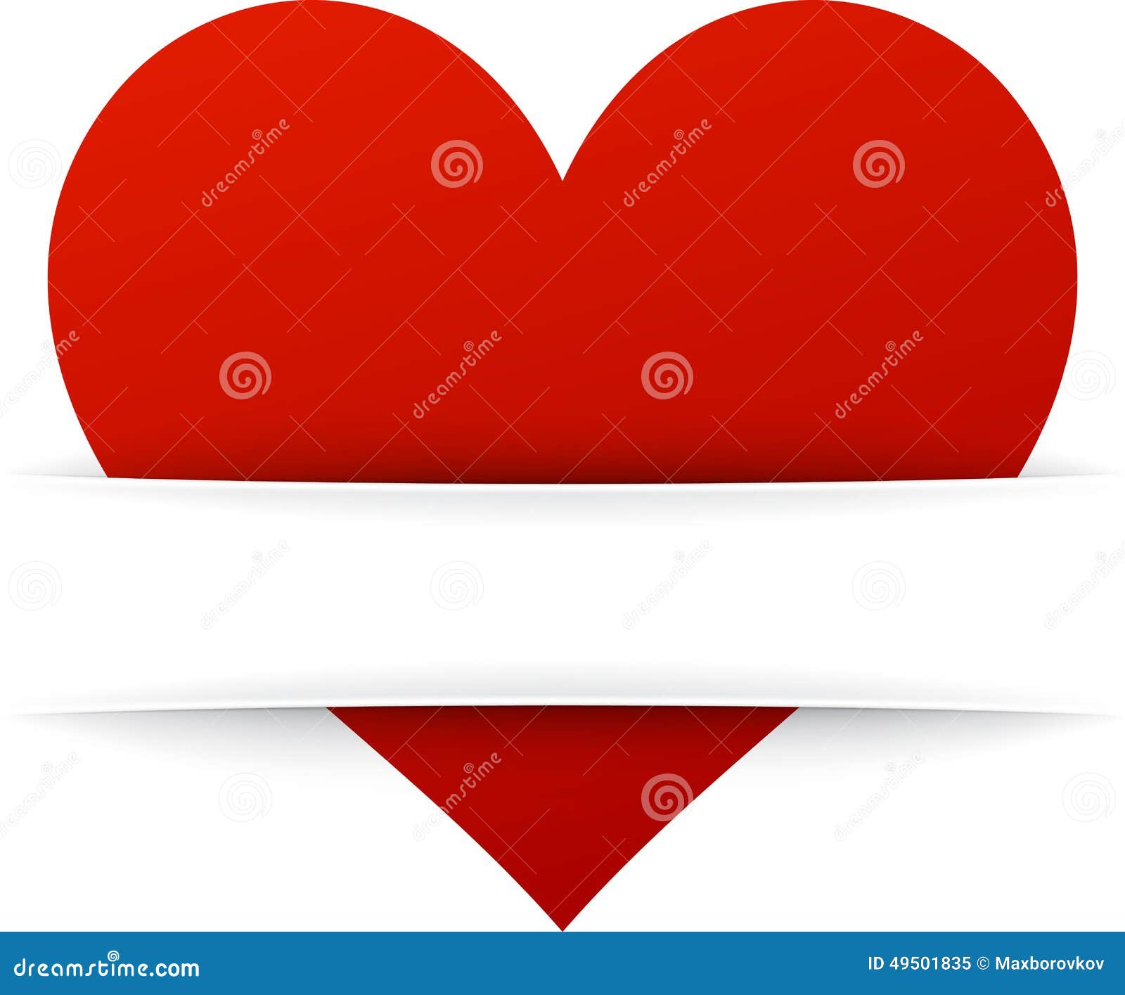 Paper red heart. stock vector. Illustration of label - 49501835