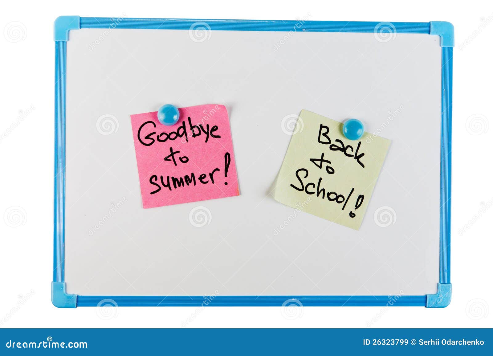 Paper Reminder on a Plastic Board Stock Image - Image of notes ...