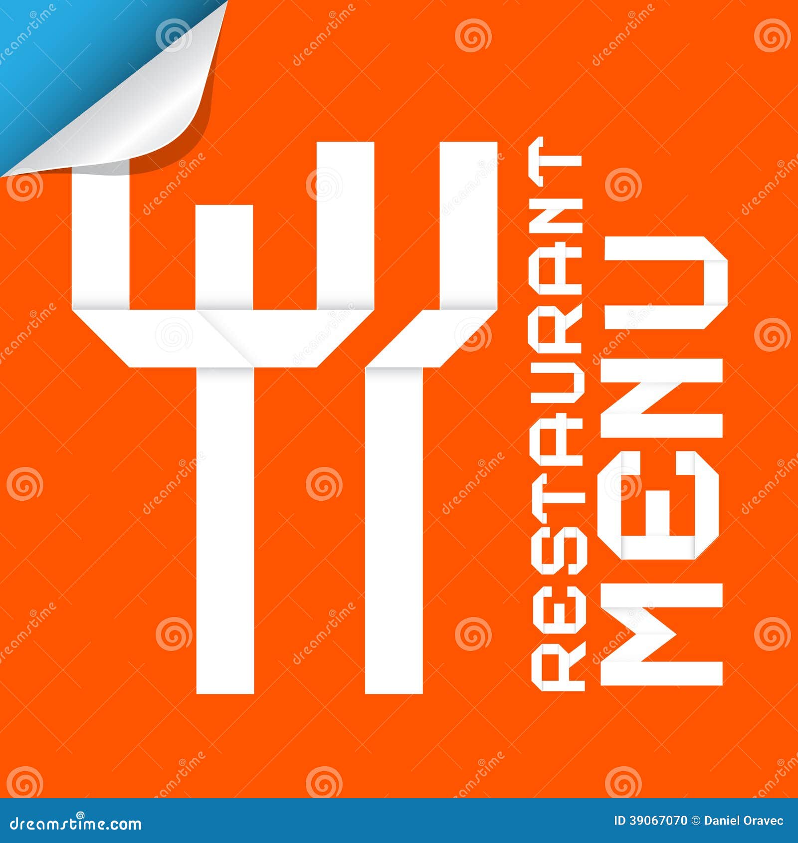 Paper Restaurant Menu Template Vector Illustration | CartoonDealer.com ...