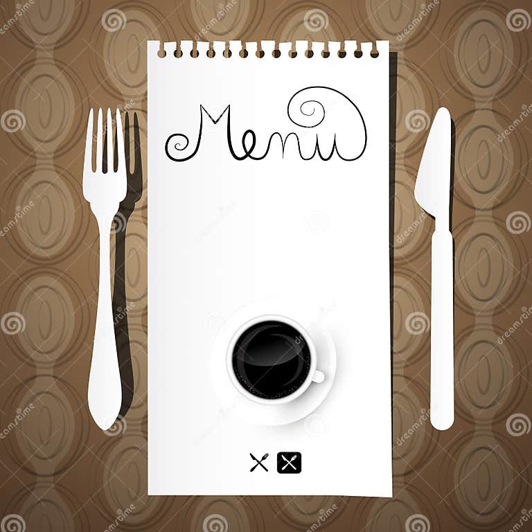 Paper Restaurant Menu Template Stock Vector - Illustration of frame ...