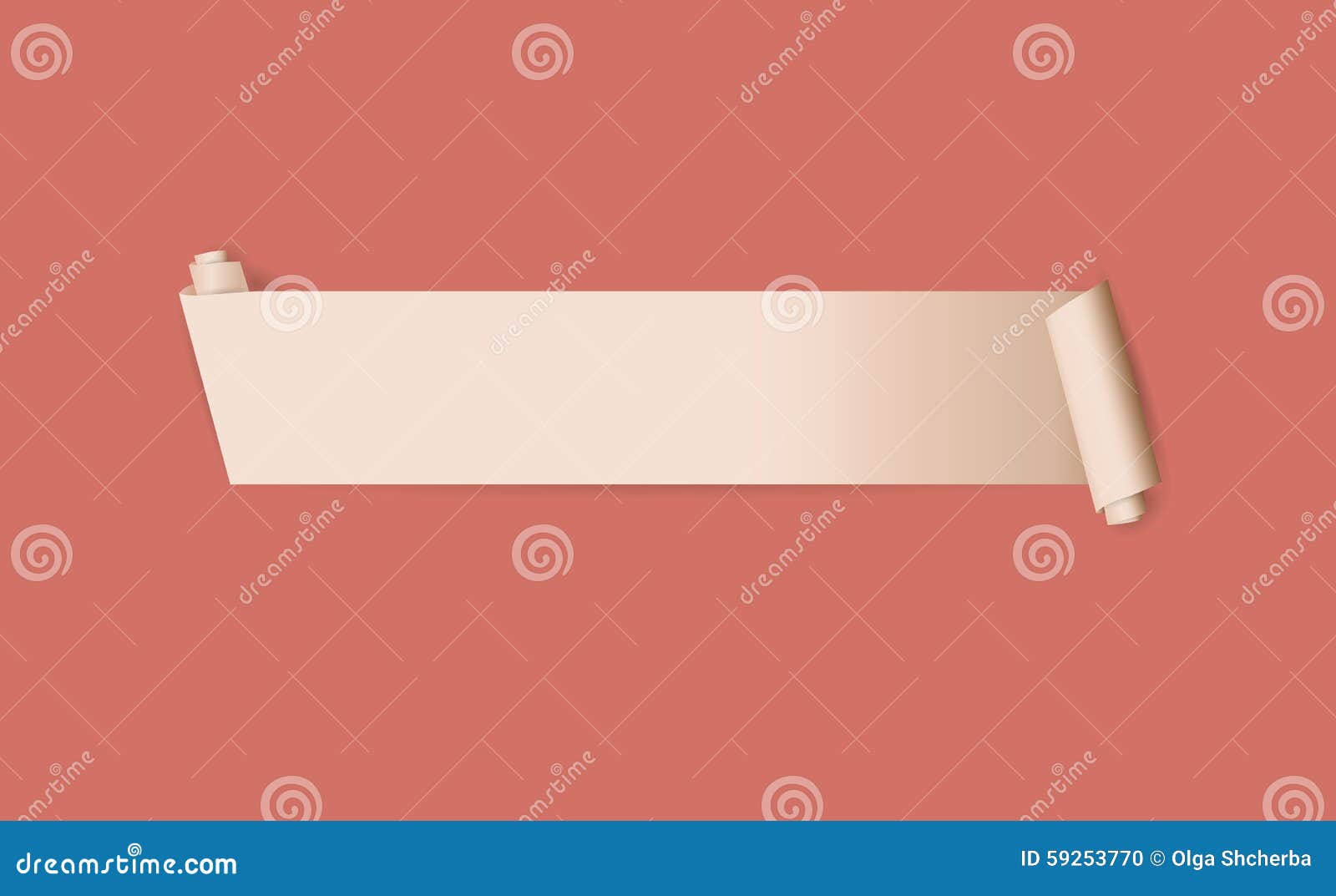 Paper ribbon stock vector. Illustration of card, page - 59253770