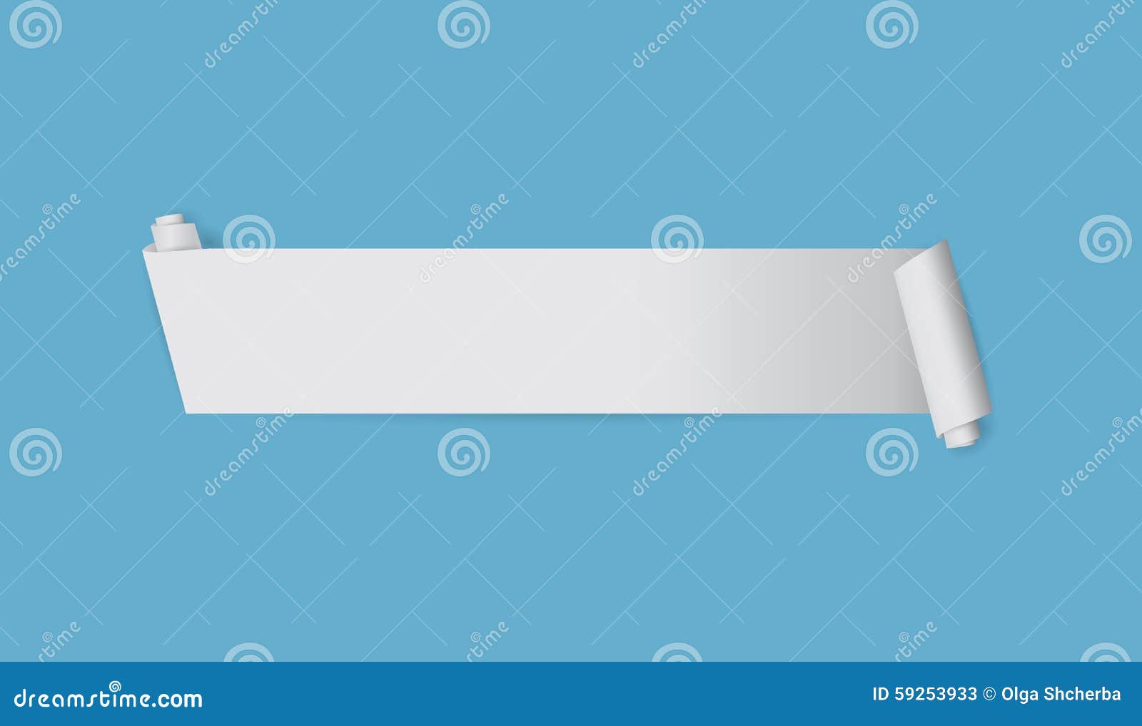 Paper ribbon stock vector. Illustration of message, concept - 59253933