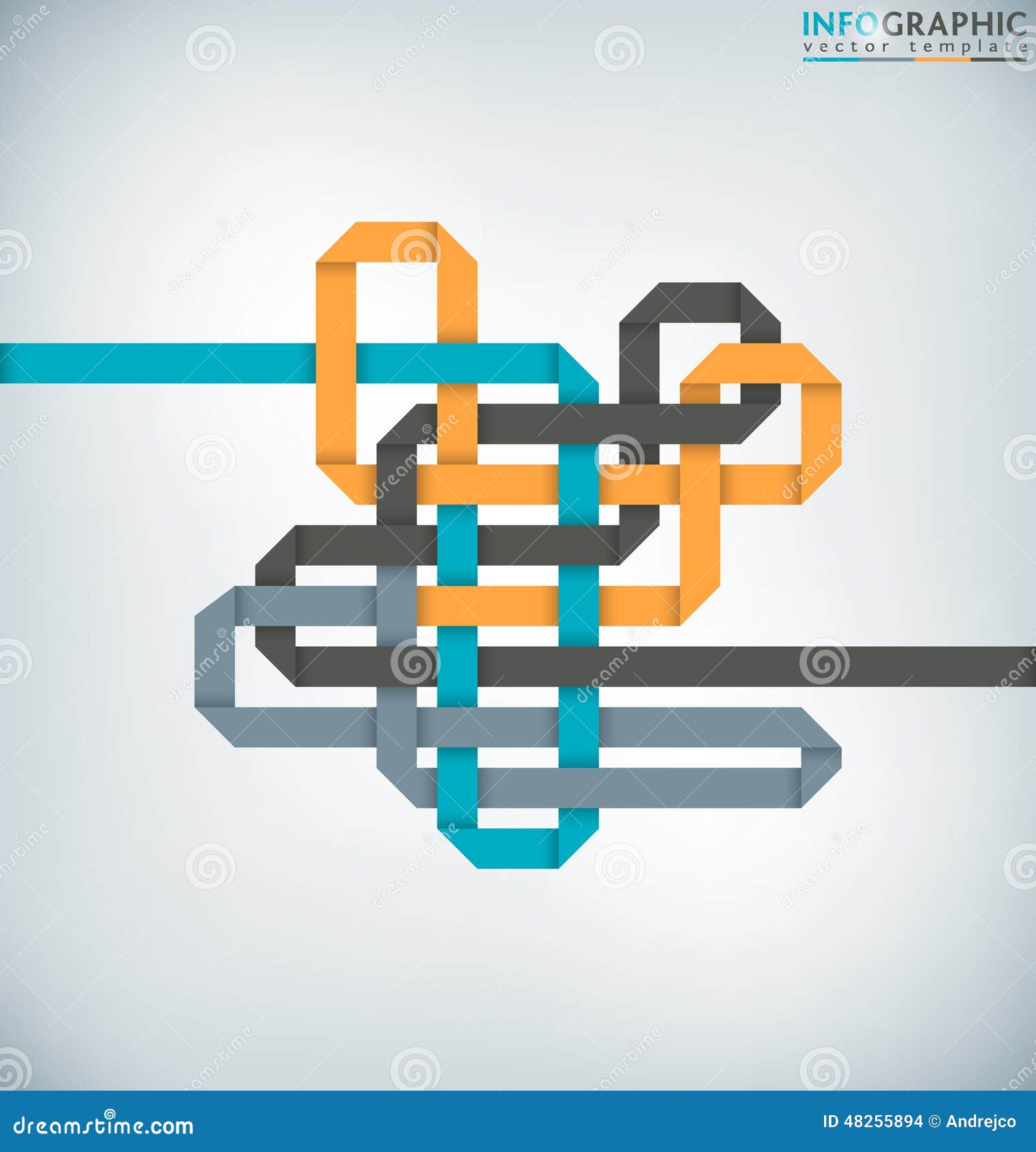 Paper Ribbon stock vector. Illustration of decorative - 48255894