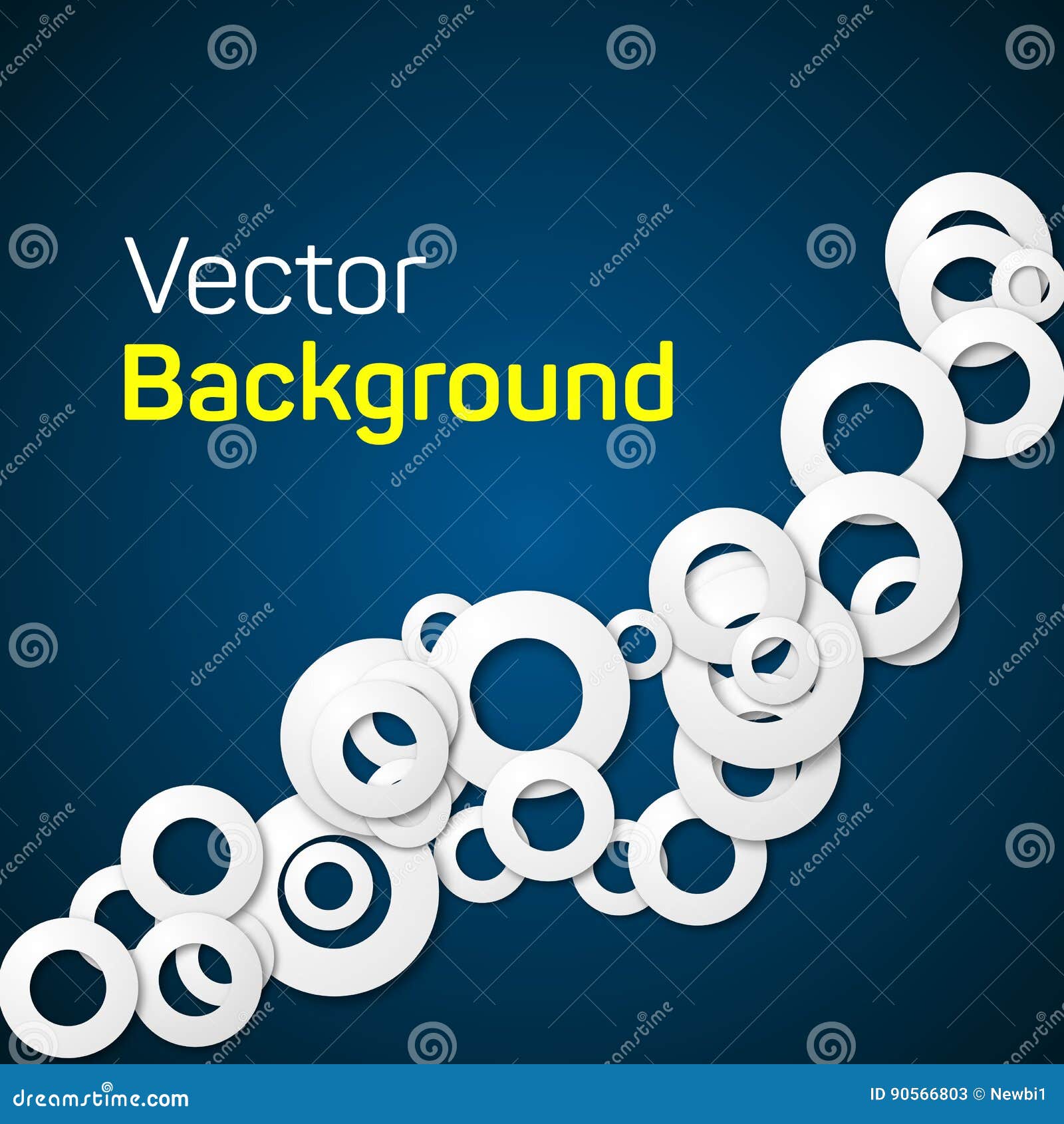 Paper Rings Abstract Background Stock Vector - Illustration of bubble ...