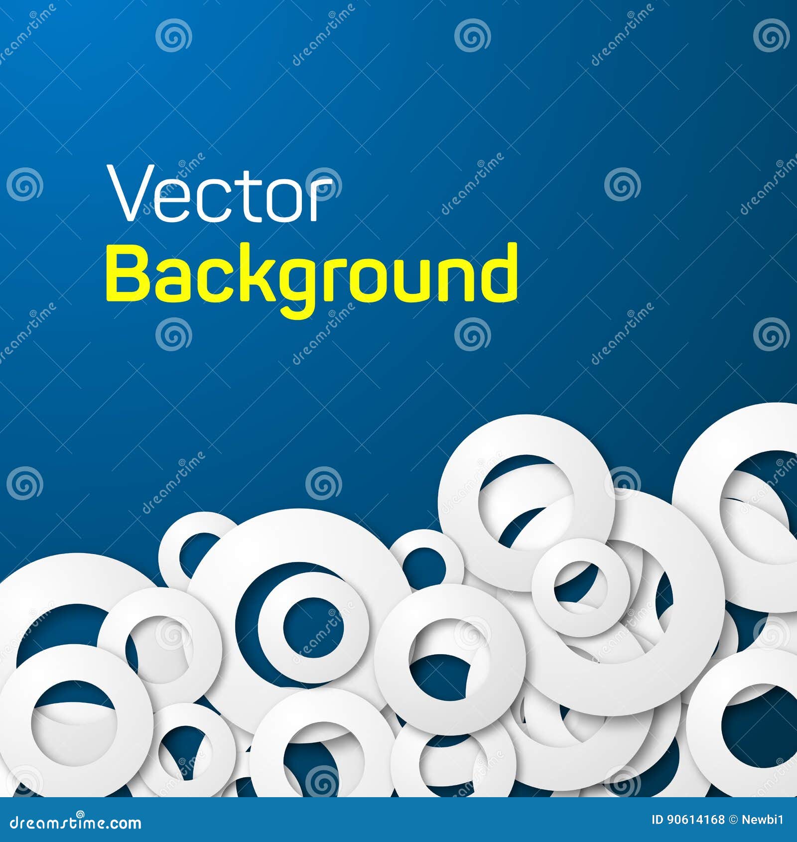 Paper Rings Abstract Background Stock Vector - Illustration of light ...