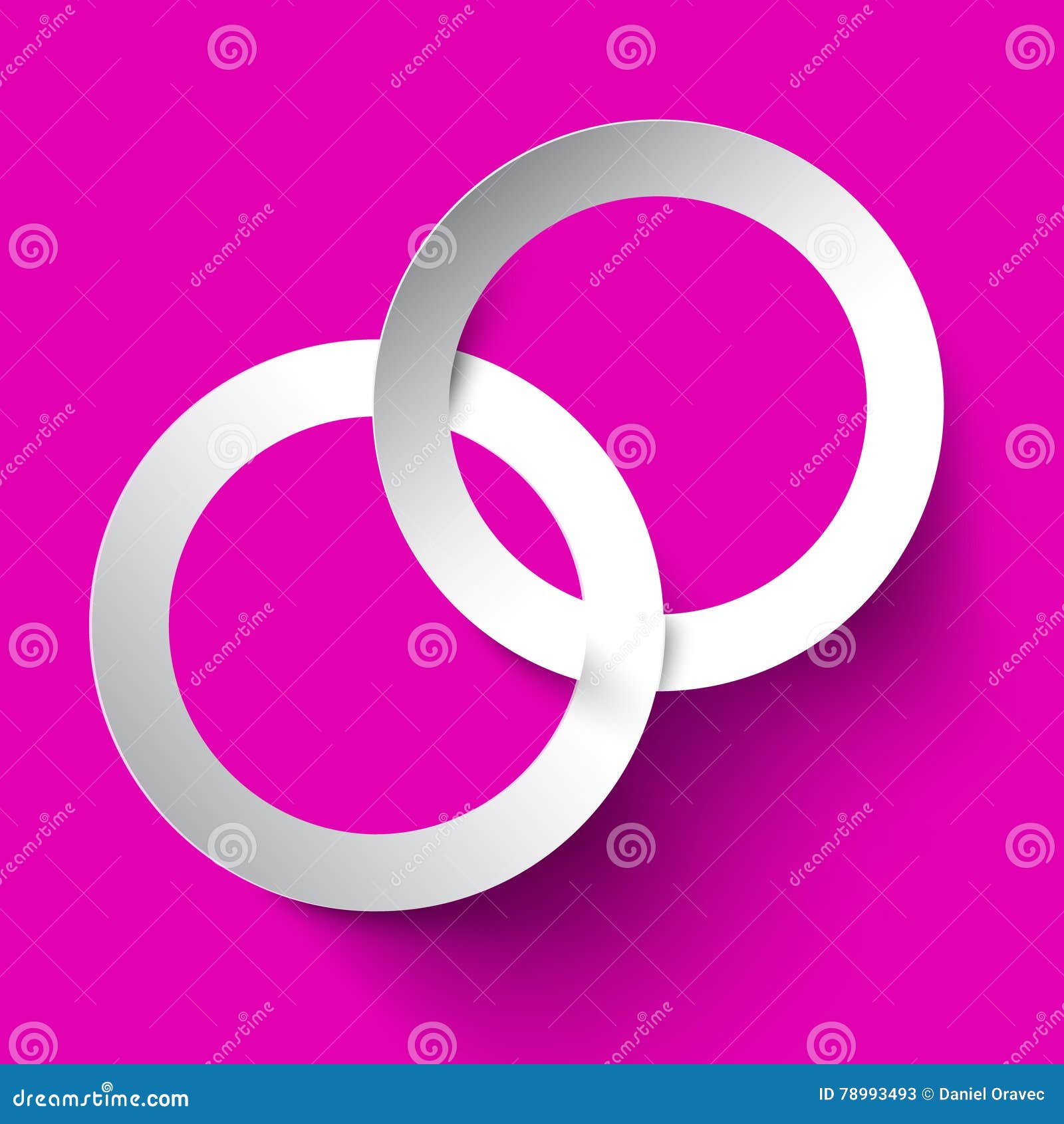 Paper Rings stock vector. Illustration of linked, abstract - 78993493