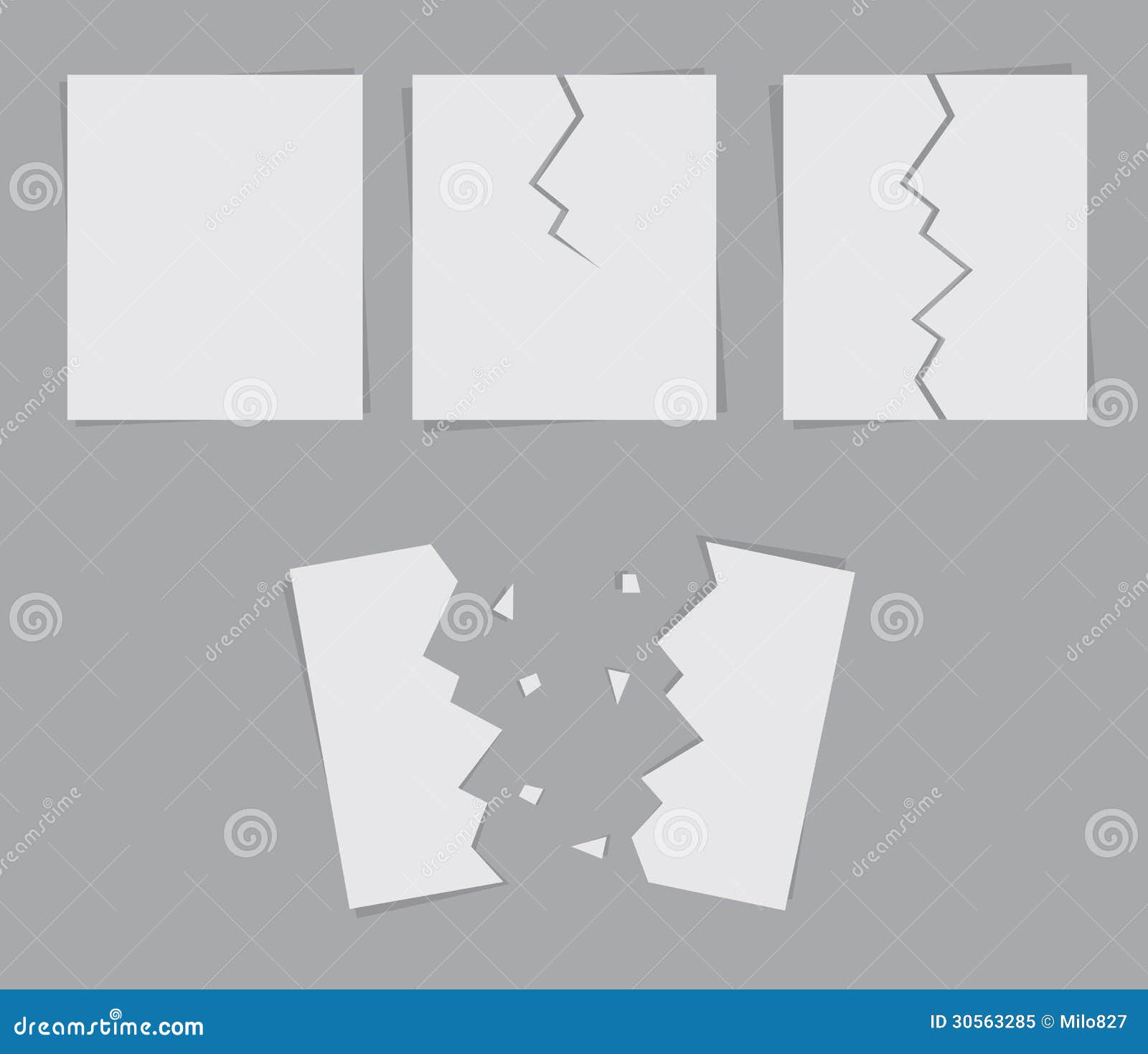 Paper Ripping stock vector. Illustration of important - 30563285