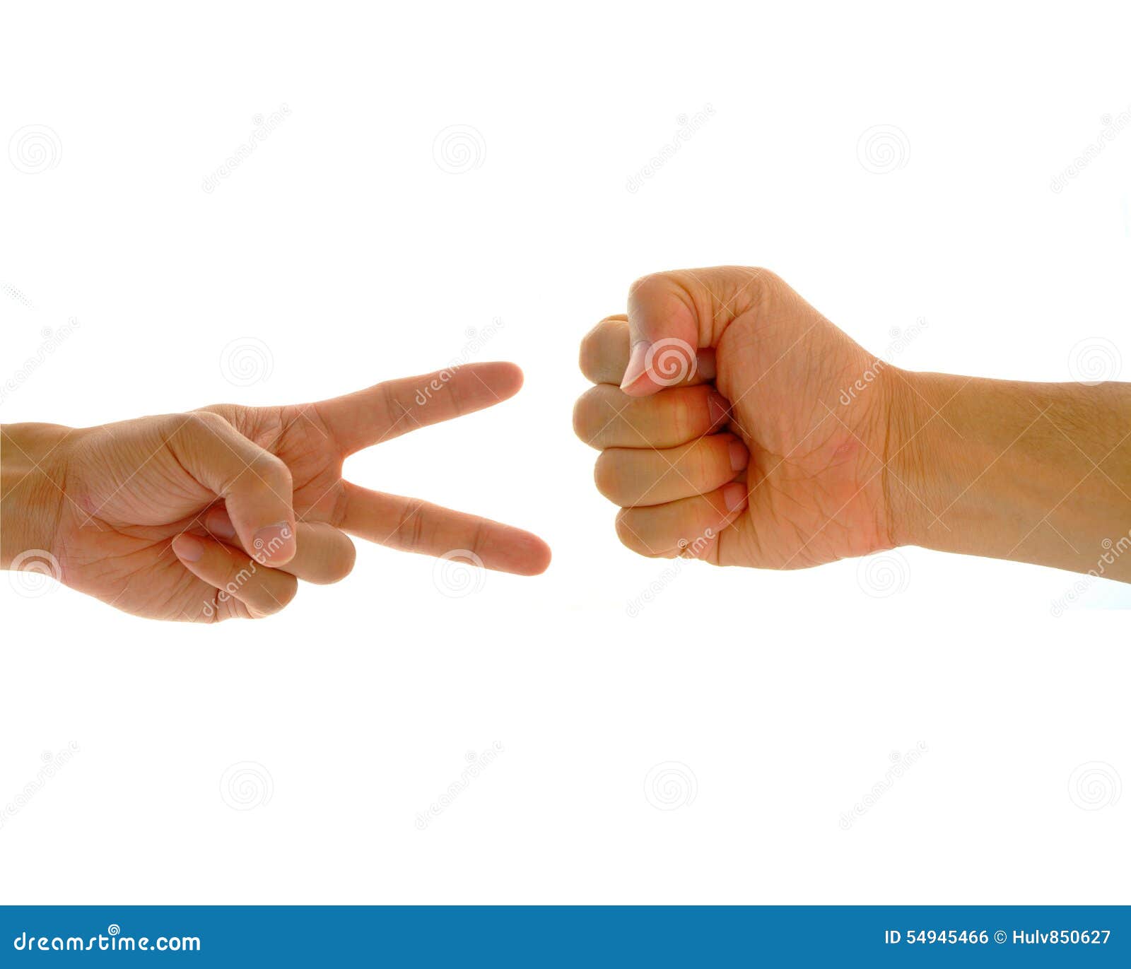 Paper Rock Scissors Hand Game Isolated Stock Photo - Image of activity ...