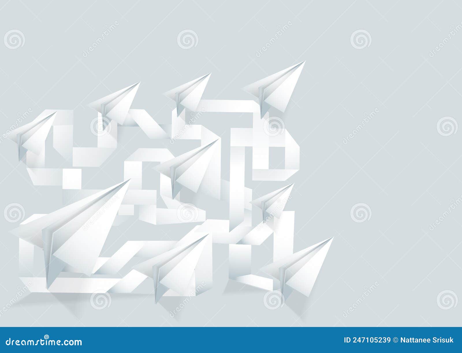 Paper Rocket Fold - Creative Space Background Free Vector. Stock Vector ...