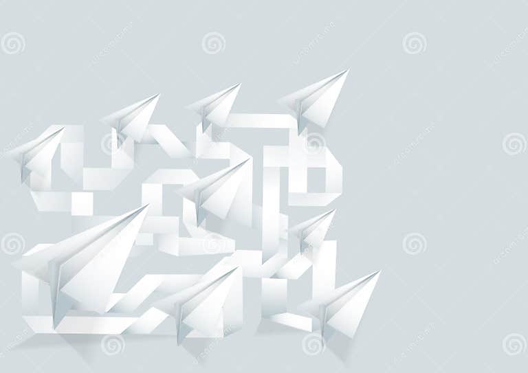 Paper Rocket Fold - Creative Space Background Free Vector. Stock Vector - Illustration of play ...