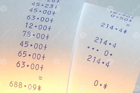 Paper roll stock image. Image of calculating, number, numerals - 14231