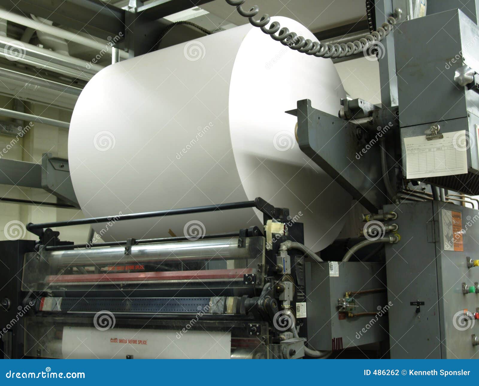 Paper roll stock photo. Image of publishing, massive, panel - 486262