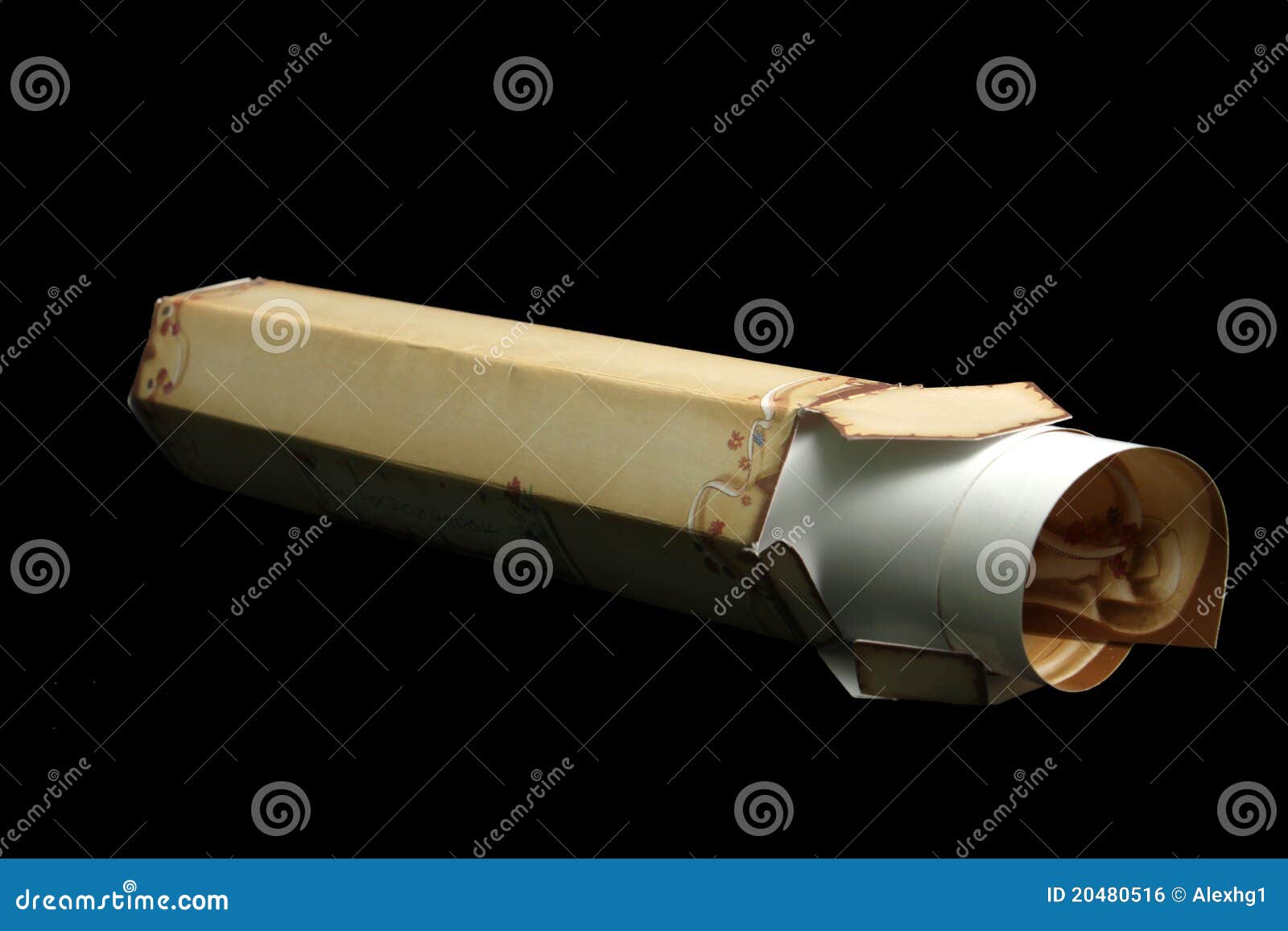 Paper roll in a box stock photo. Image of happy, background - 20480516