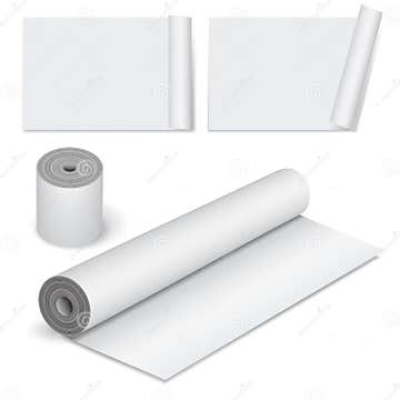 Paper roll stock vector. Illustration of banner, empty - 62773848