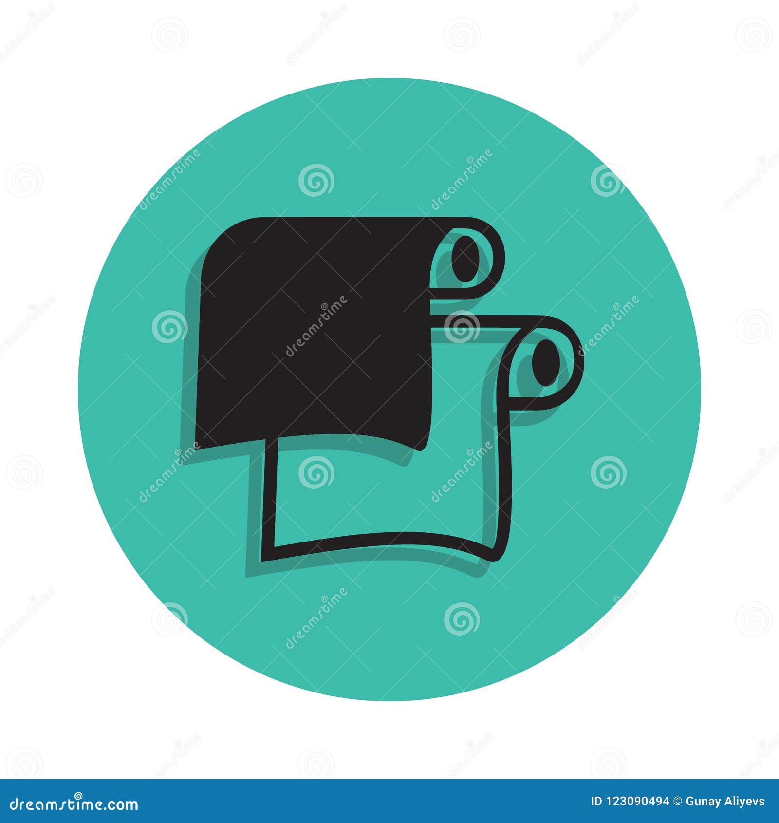 Paper Roll Icon. Element of Printing House for Mobile Concept and Web ...