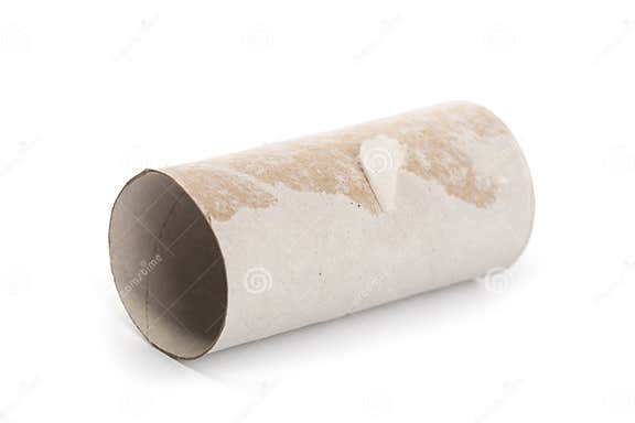 Paper Roll on White Background Stock Photo - Image of conceptual ...