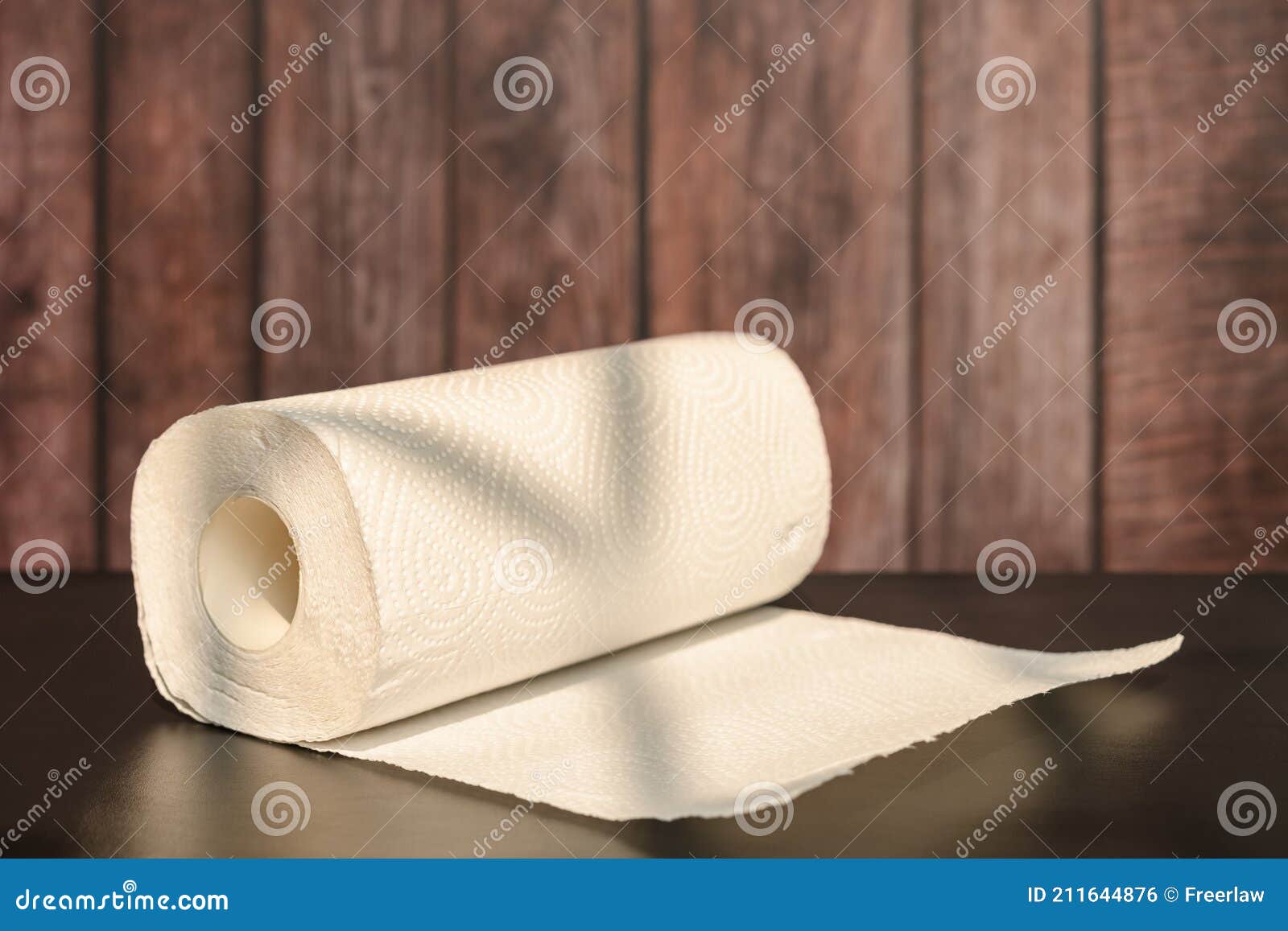 A Paper Roll for Kitchen Near a Window in a Sunny Morning Stock Photo ...