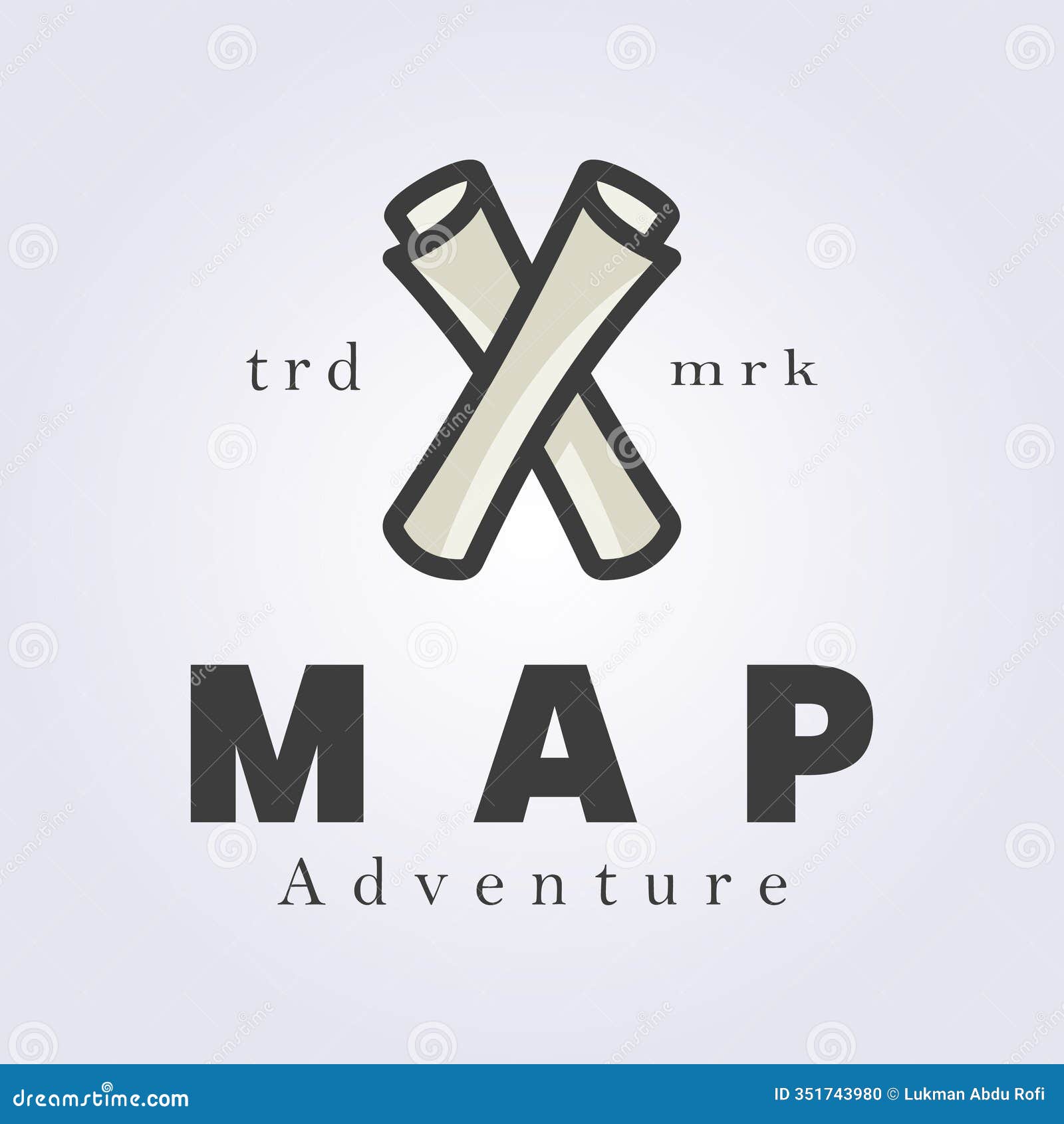 Paper Roll Map Logo Template Design, Outline Map Logo Symbol Icon ...