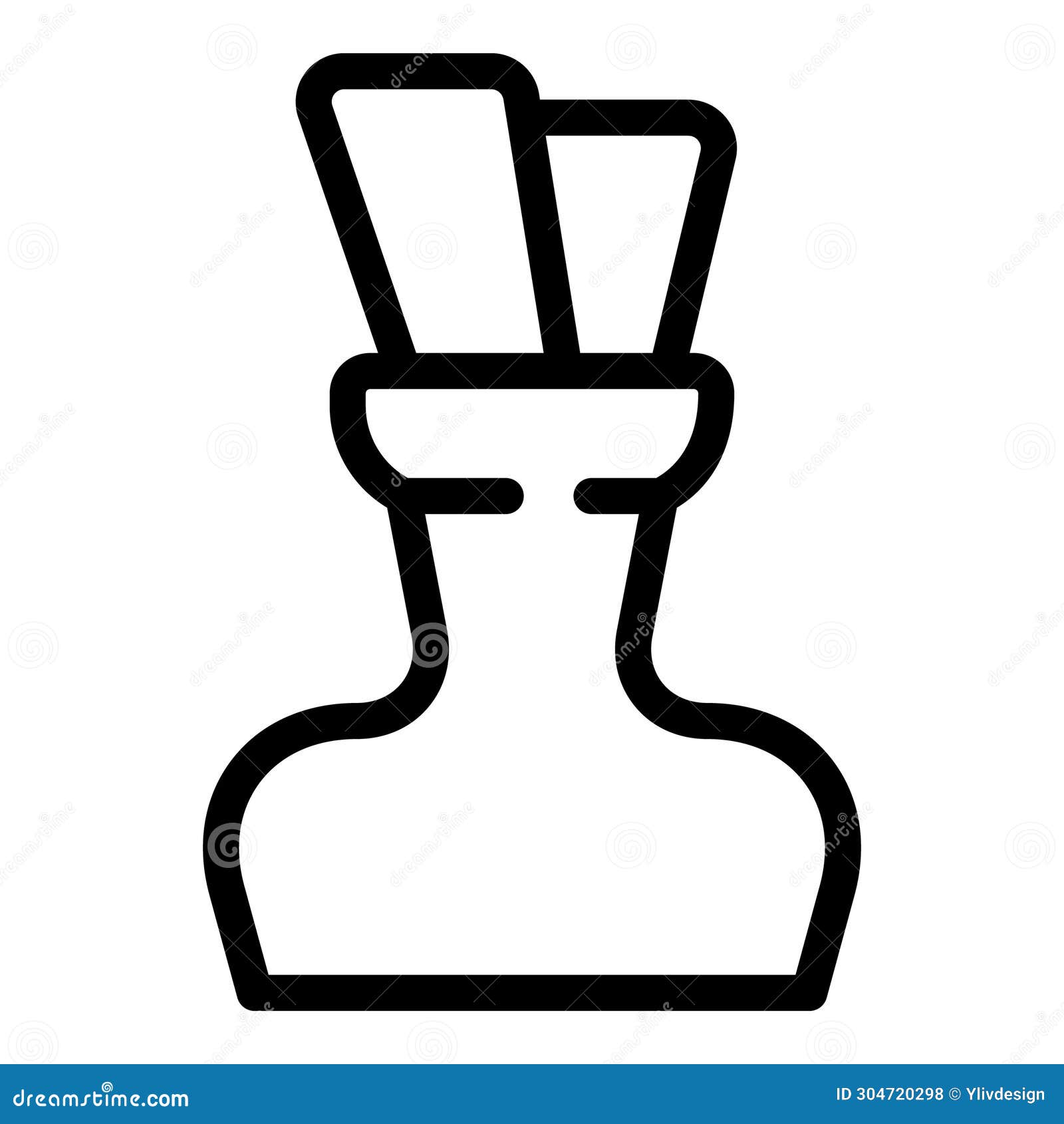 Paper Roll Message Icon Outline Vector. Glass Empty Stock Illustration ...