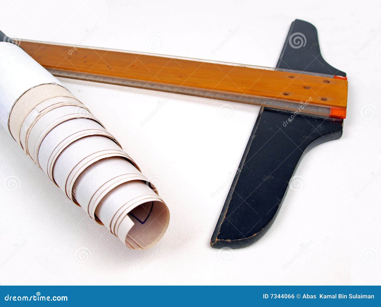 Paper Roll Tsquare 2 stock photo. Image of measure, work - 7344066