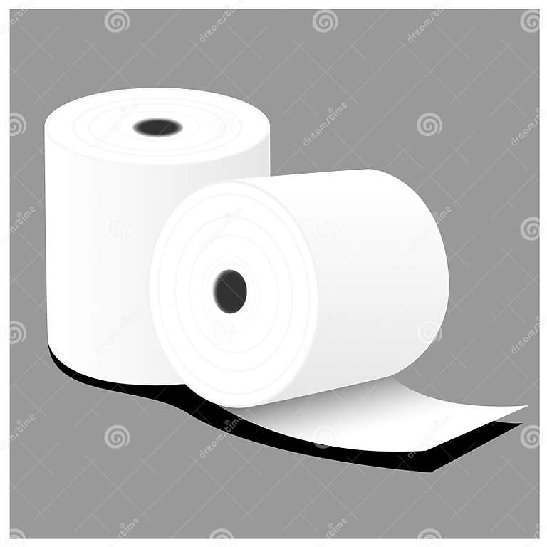 Paper roll stock vector. Illustration of design, paper - 95543506