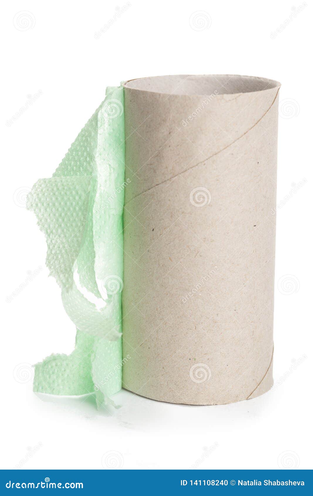 Paper Roll on White Background Stock Photo - Image of roll, isolated ...
