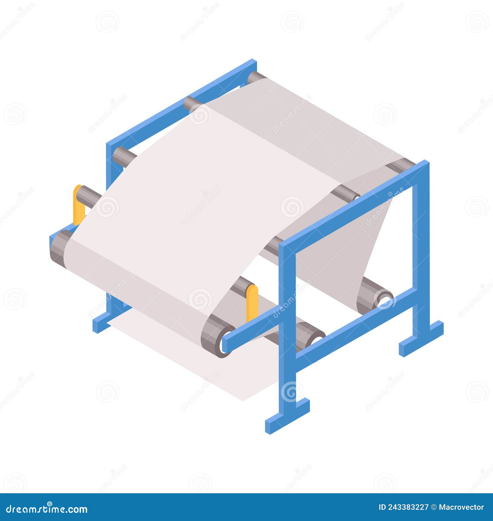 Paper Rolling Facility Composition Stock Vector - Illustration of ...