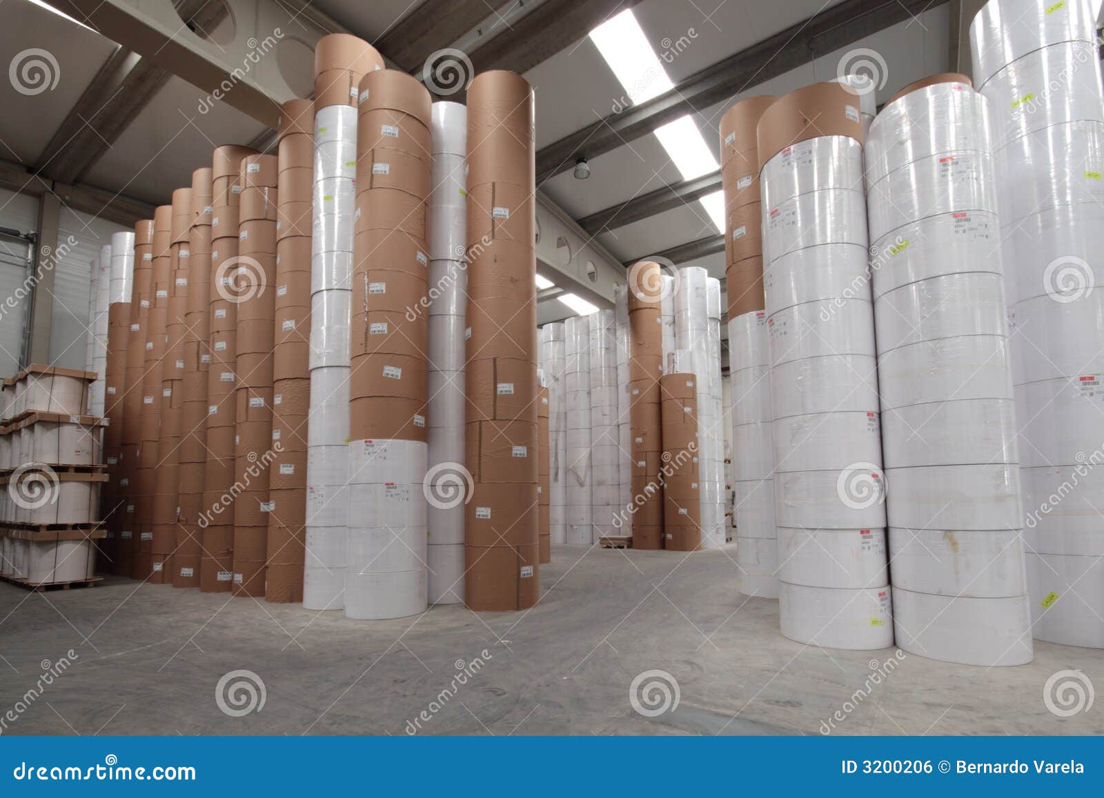 Paper rolls stock photo. Image of manufacturing, fabricating - 3200206