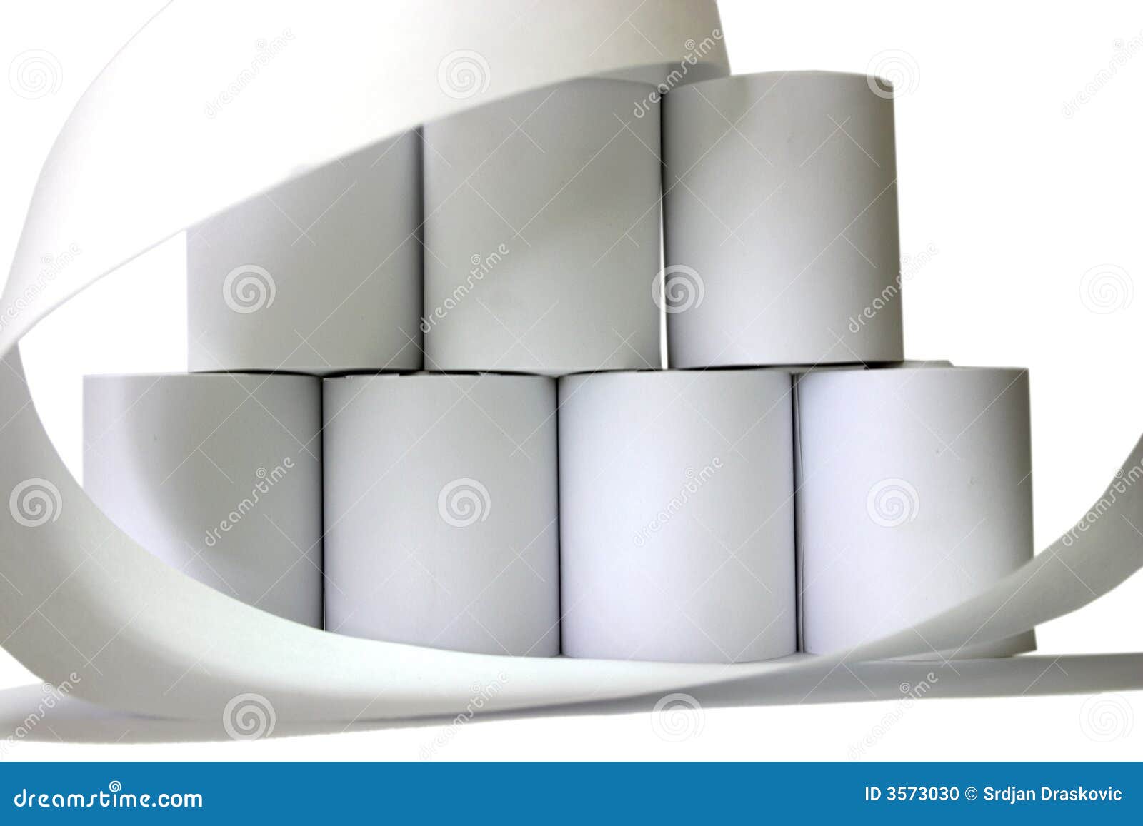 Paper rolls stock photo. Image of office, spare, paper - 3573030
