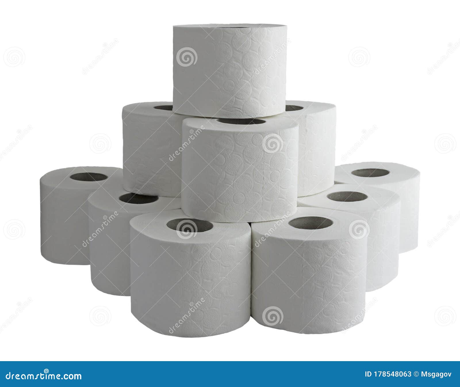 Paper rolls pile stock image. Image of cleanse, perforated - 178548063