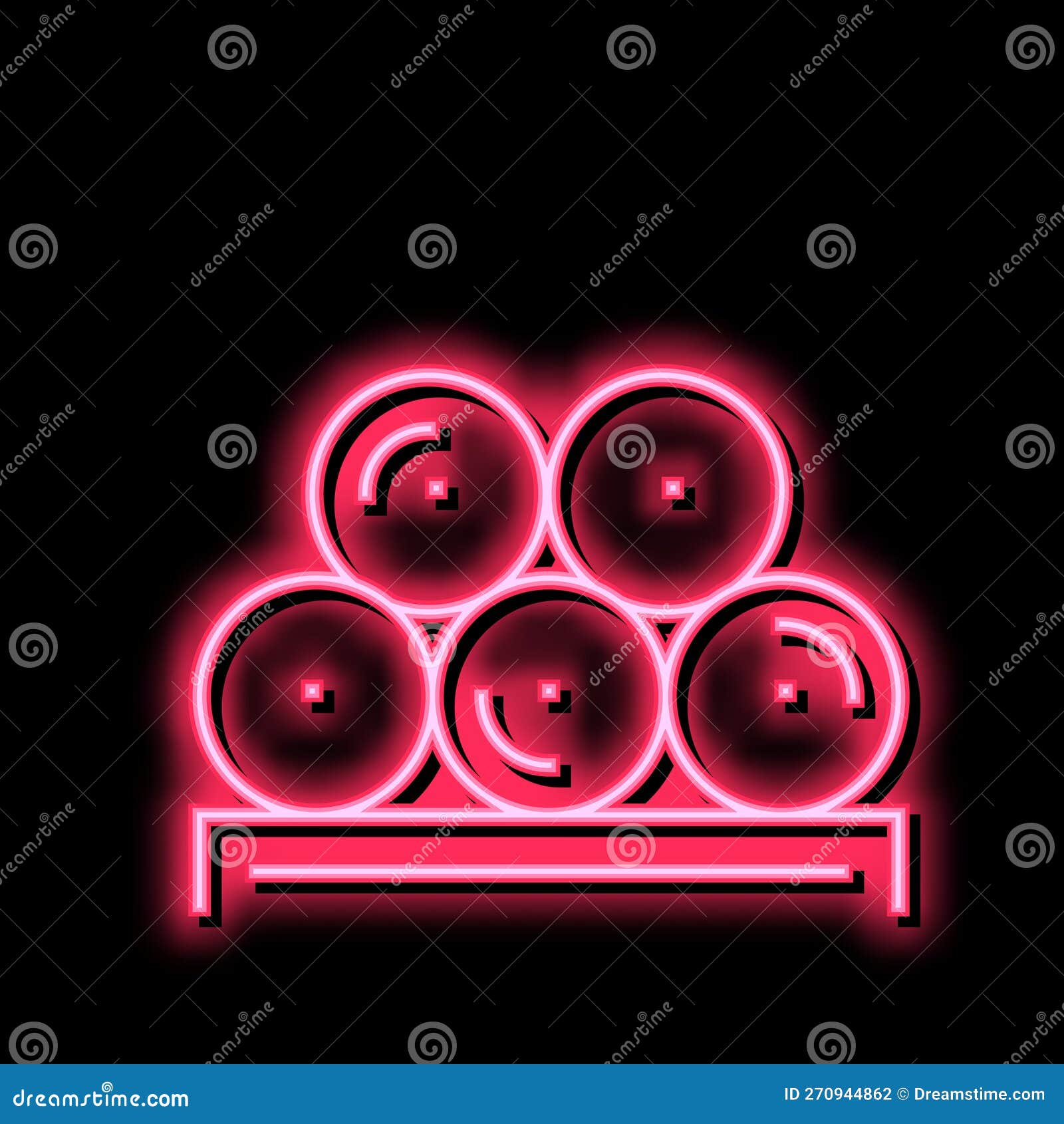 Paper Rolls Product Neon Glow Icon Illustration Stock Vector ...