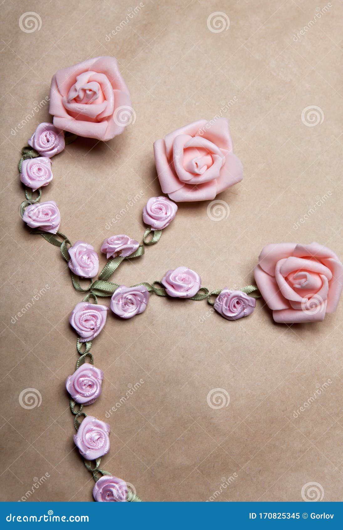 Paper Rose Flower Parchment Background Stock Image - Image of luxury ...