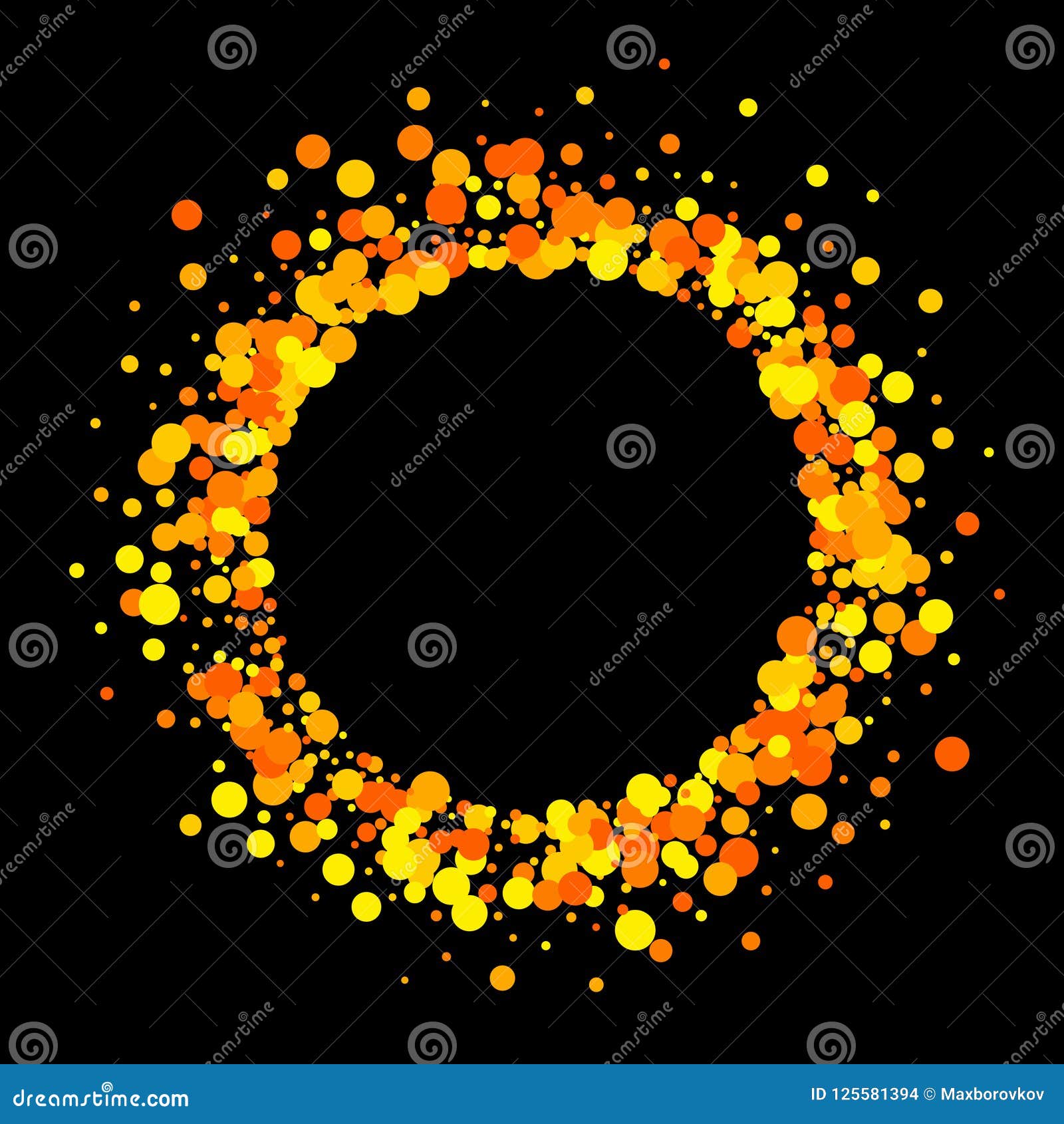 Round Background with Drops. Stock Vector - Illustration of circle ...