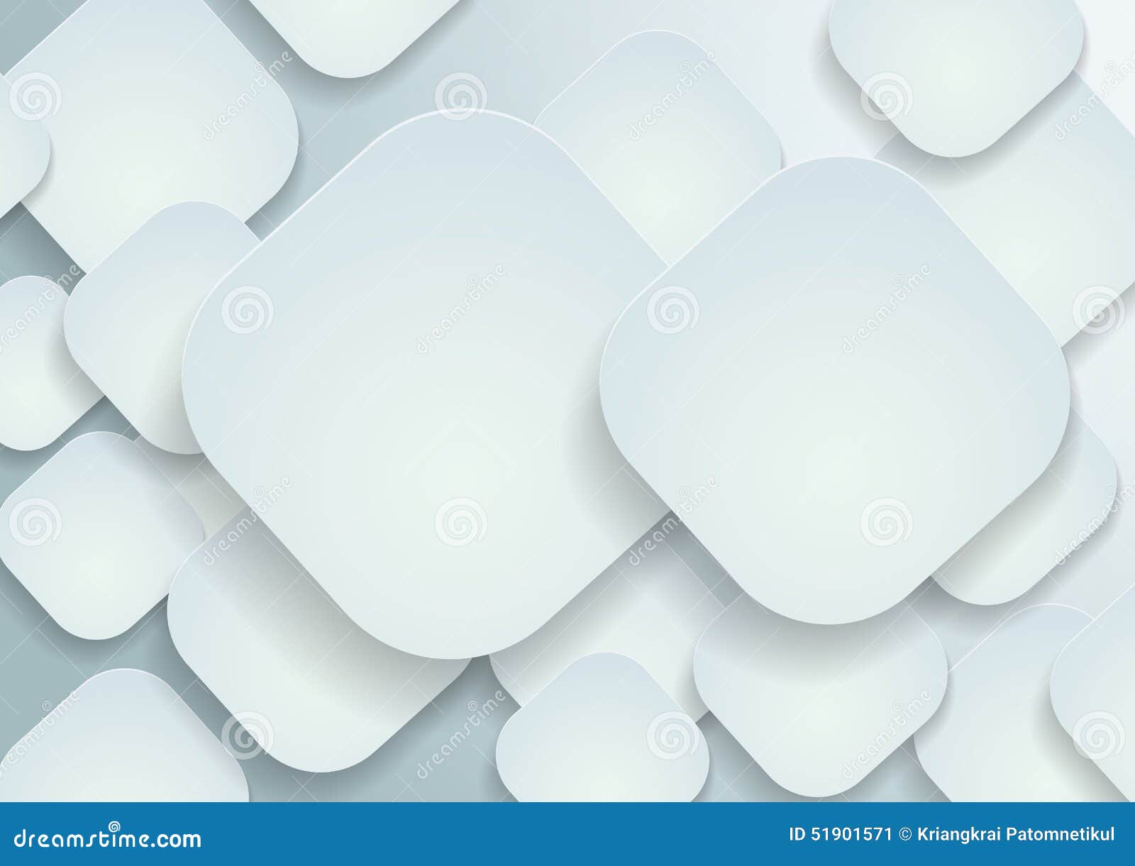 Paper Rounded Rectangles Background Stock Vector - Illustration of ...