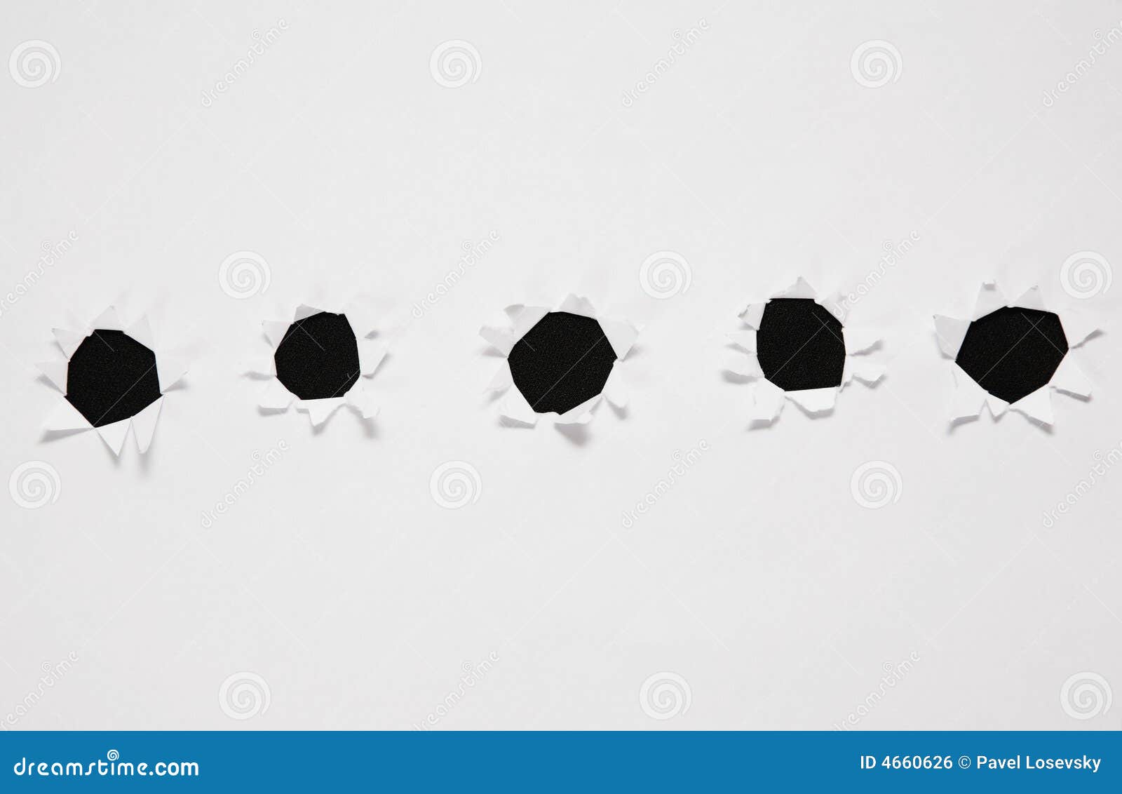 Paper with row of holes stock photo. Image of wall, concept - 4660626