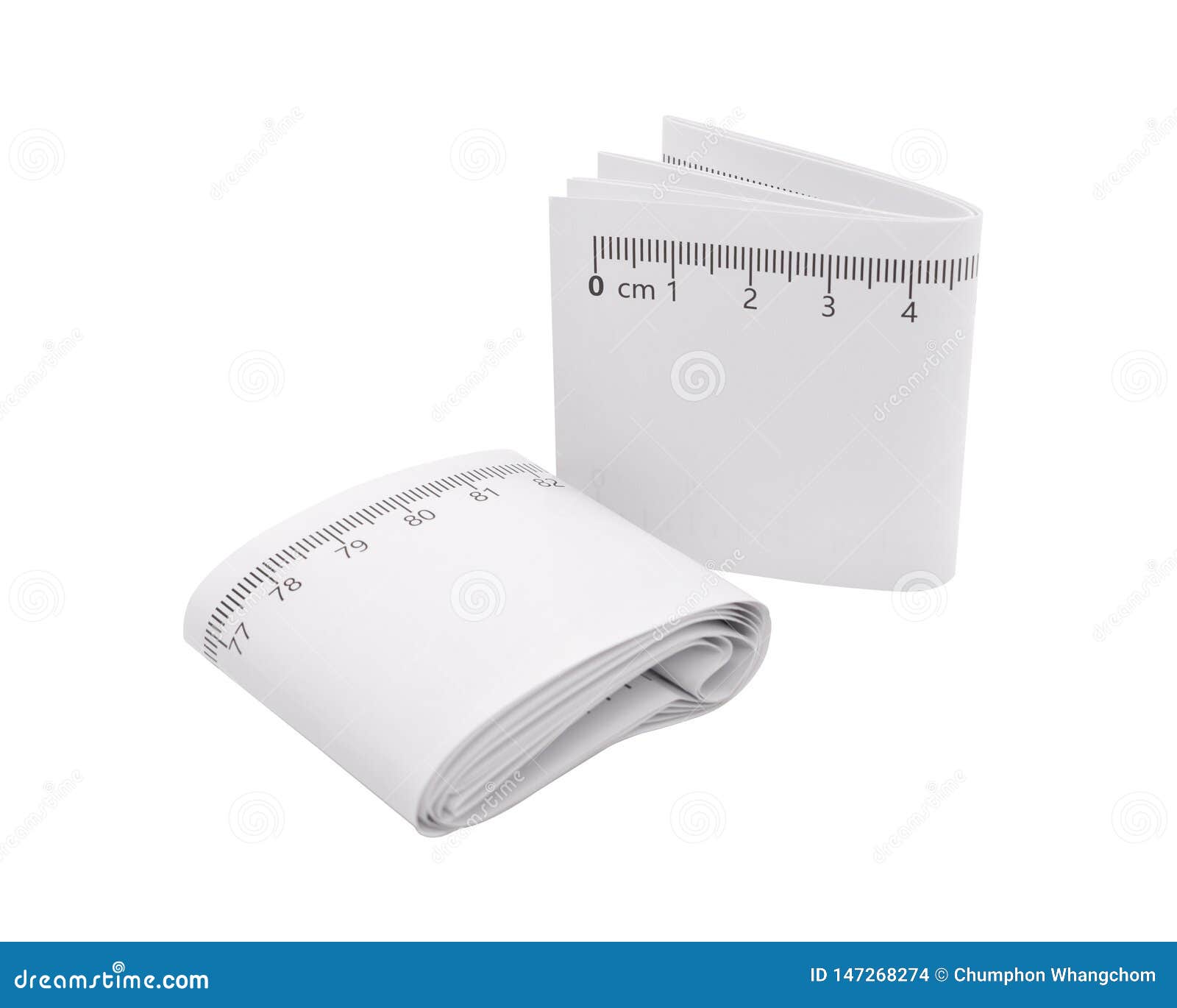 A Paper Ruler On Isolated Background With Clipping Path. Engineer ...