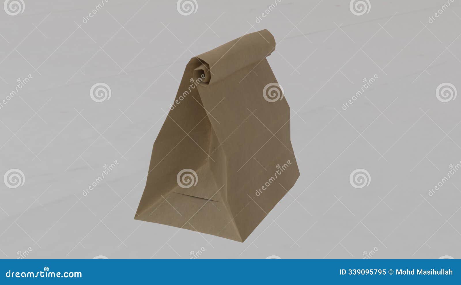 Paper Sack with White Background Stock Image - Image of food, delivery ...