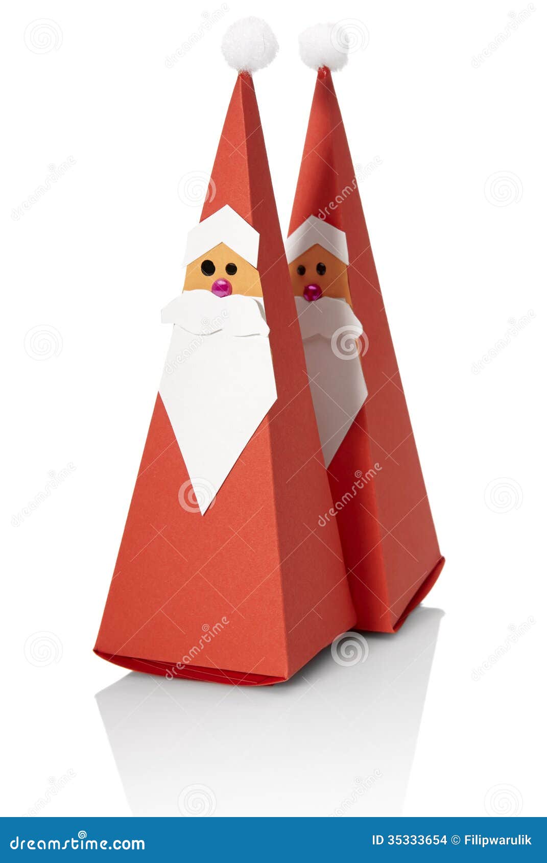 Paper Santa Claus stock photo. Image of holiday, concepts - 35333654
