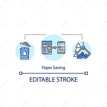 Paper saving concept icon stock vector. Illustration of graphic - 181060120